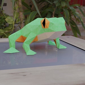 Frog Papercrafts 3D Templates - Etsy