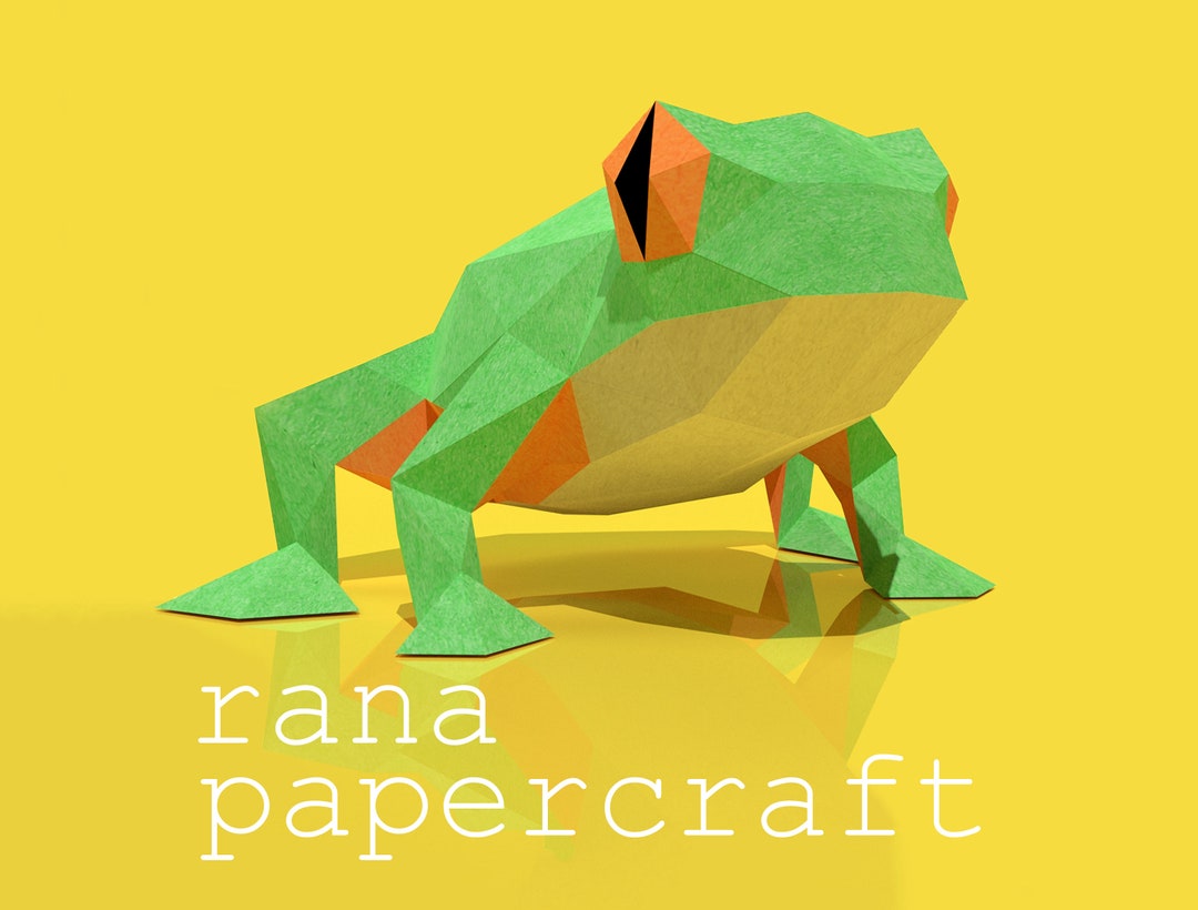 Frog Papercrafts 3D Templates - Etsy