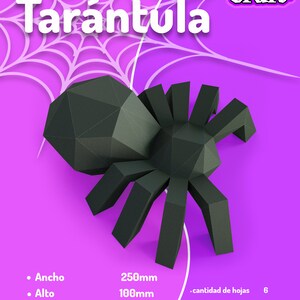 Paper Tarantula Templates (papercraft) in PDF and DXF - Create Your Own ...