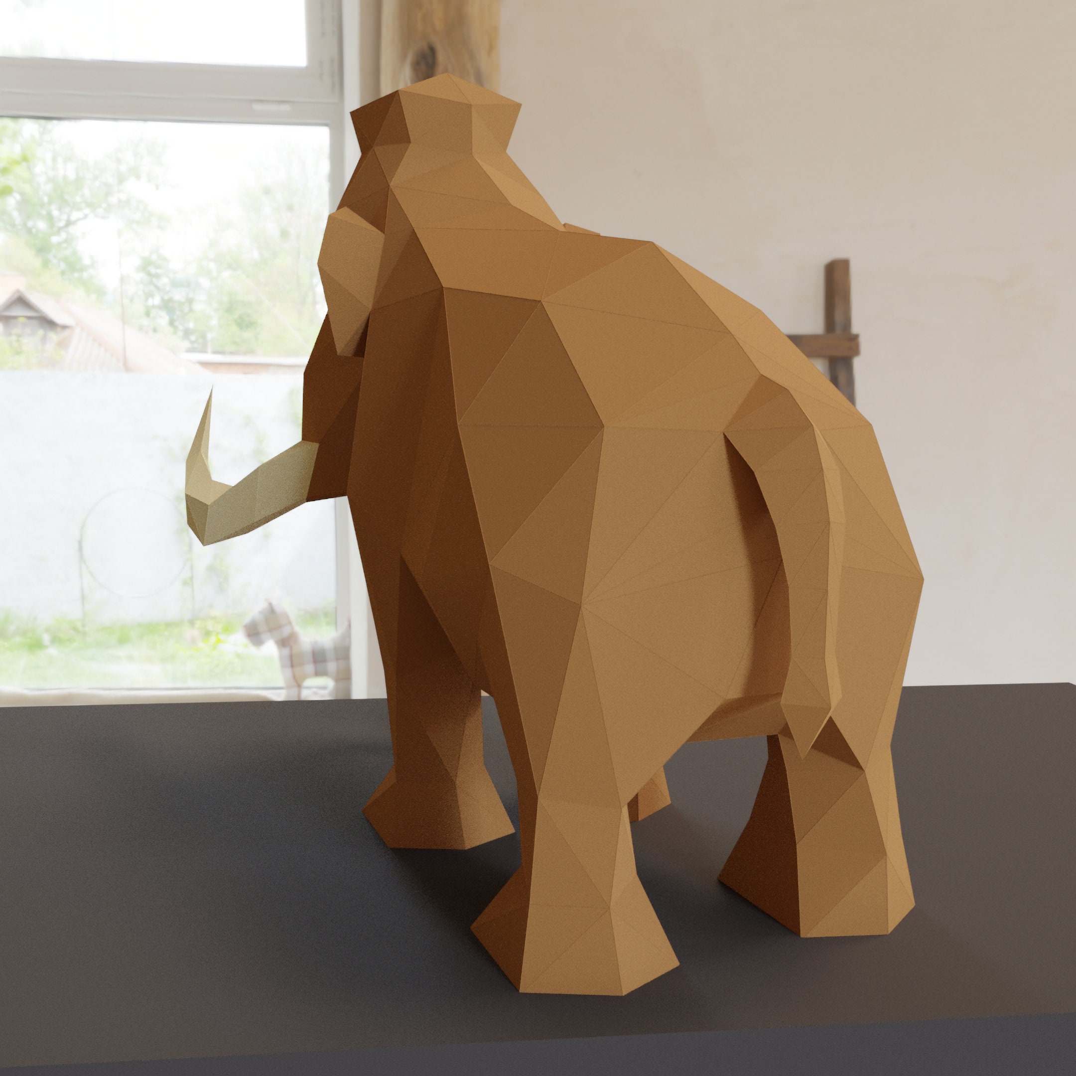 Mammoth Papercrafts PDF Templates, 3d Paper Sculpture Templates and ...