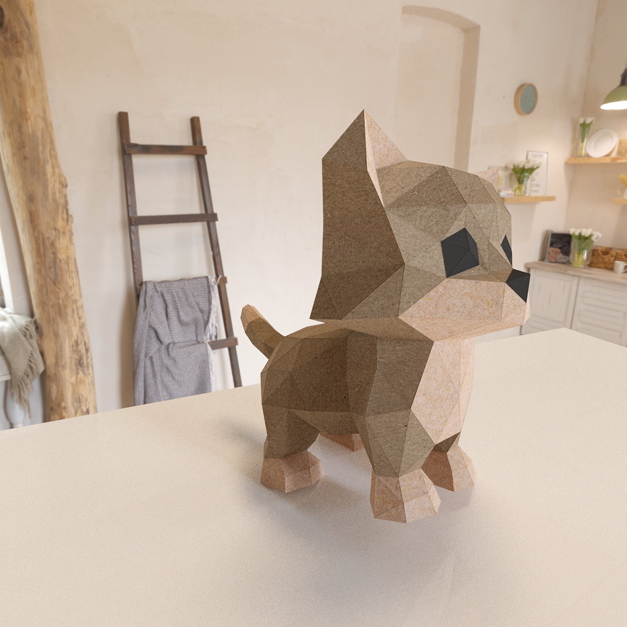 Gatito baby Papercrafts plantillas pdf escultura de gato de - Etsy España