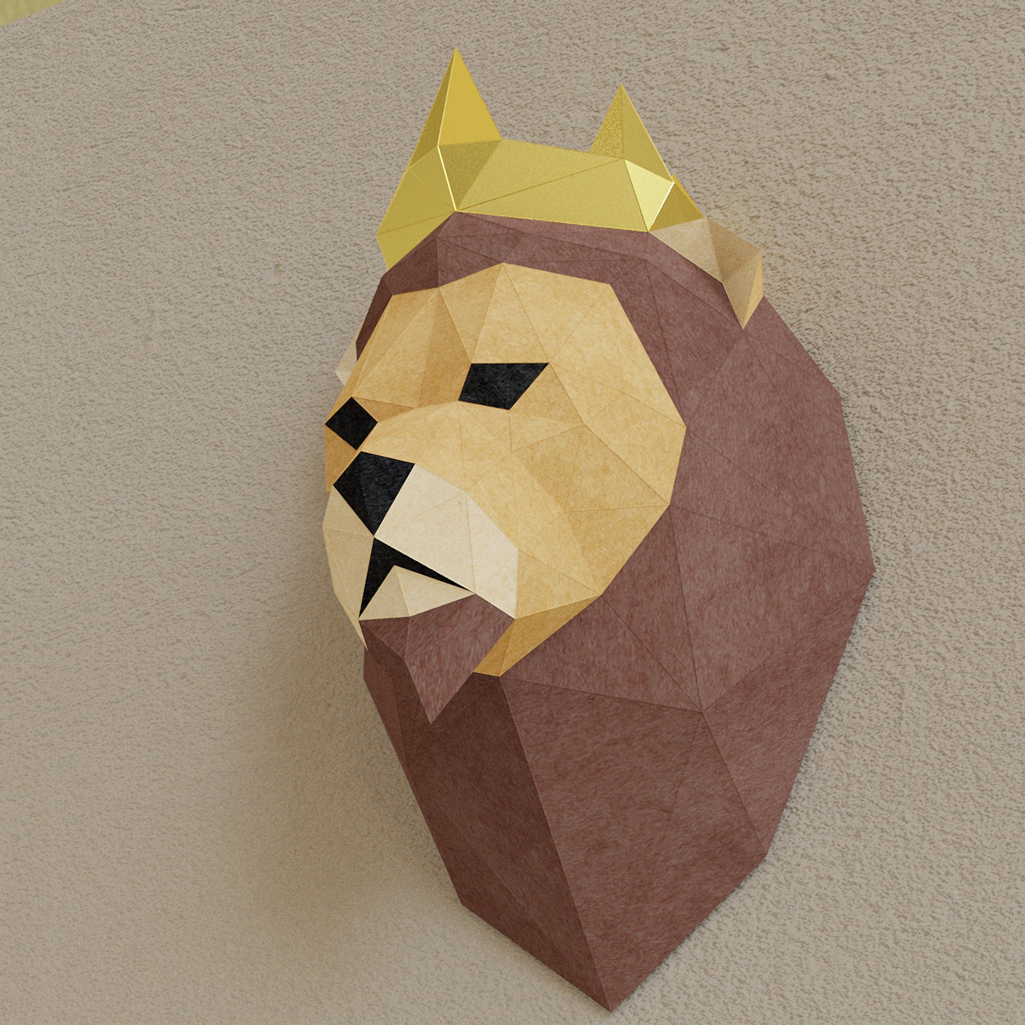 Rey León Papercraft Plantillas Rey León Para Armado | Etsy UK