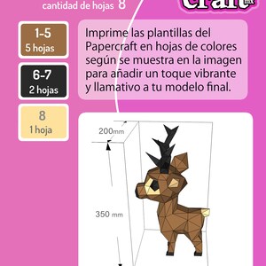 Conjunto de Plantillas Papercraft Venadito 3D: Crea tu Obra Maestra ...