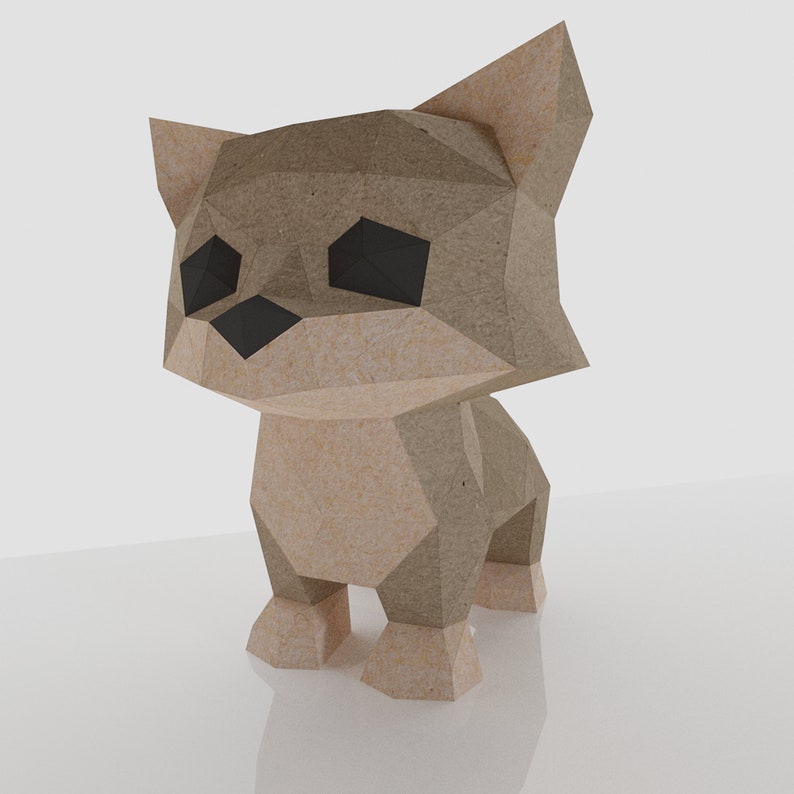 Kitten Baby Papercrafts Templates Pdf, Paper Cat Sculpture D3 - Etsy