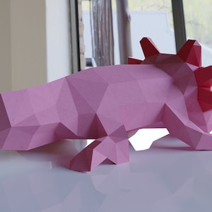 Axolotl Diy PDF, Axolotl Diy PDF, Axolotl Template Papercrafts, Axolotl ...