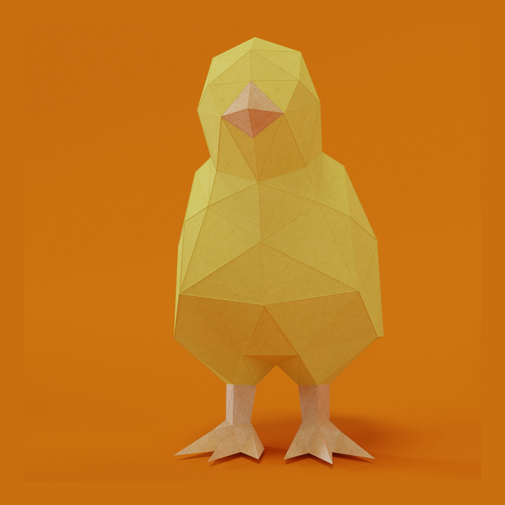 Chick Papercrafts Templates, Chick Sculptor to Assemble Pdf, Little ...