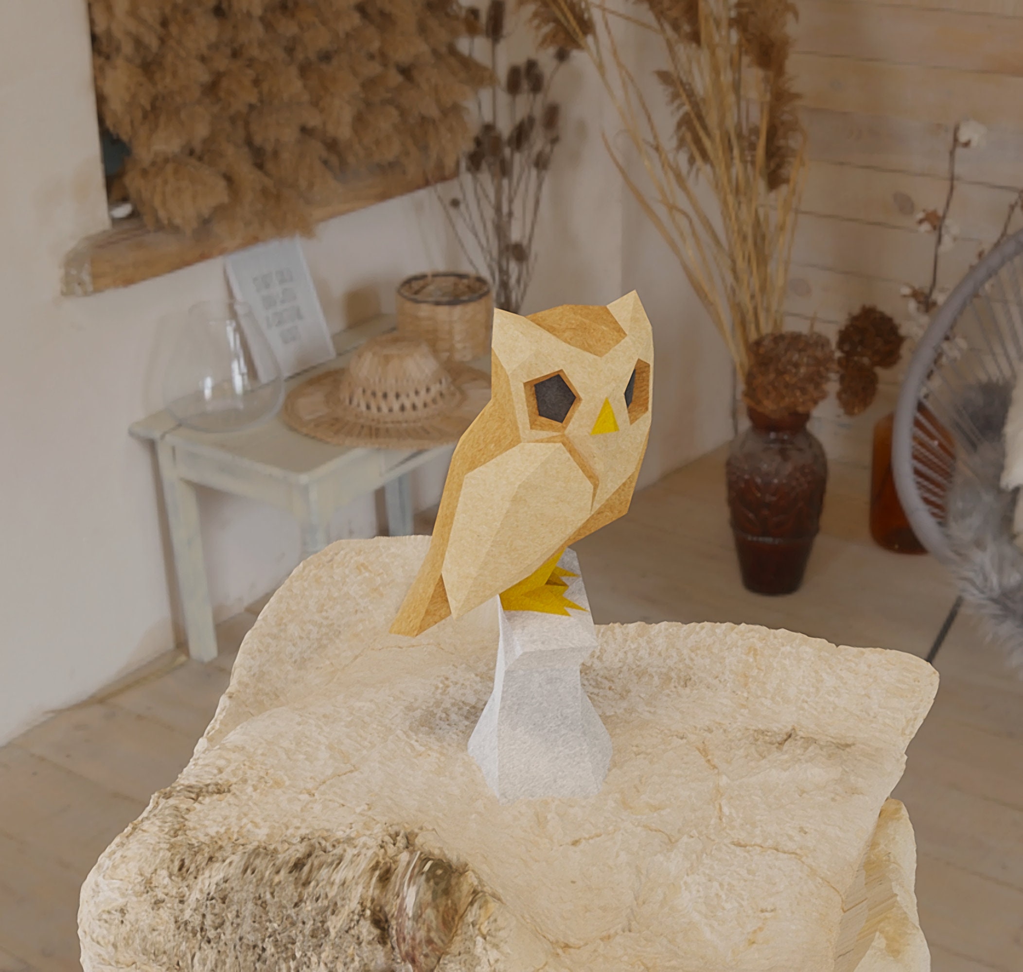 Búho Owl plantillas Búho papercrafts Búho plantillas 3D - Etsy México