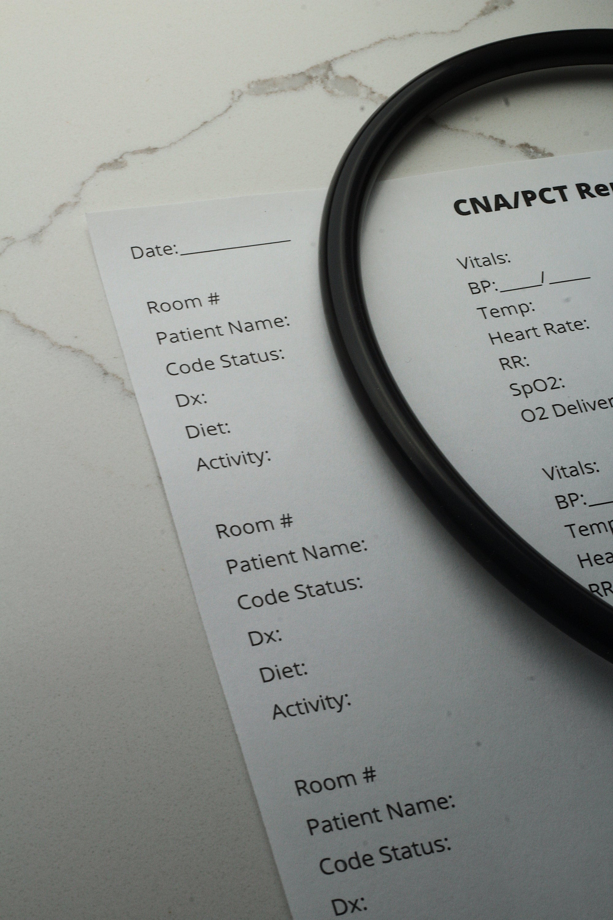 CNA/PCT Report Sheet Downloadable PDF File - Etsy