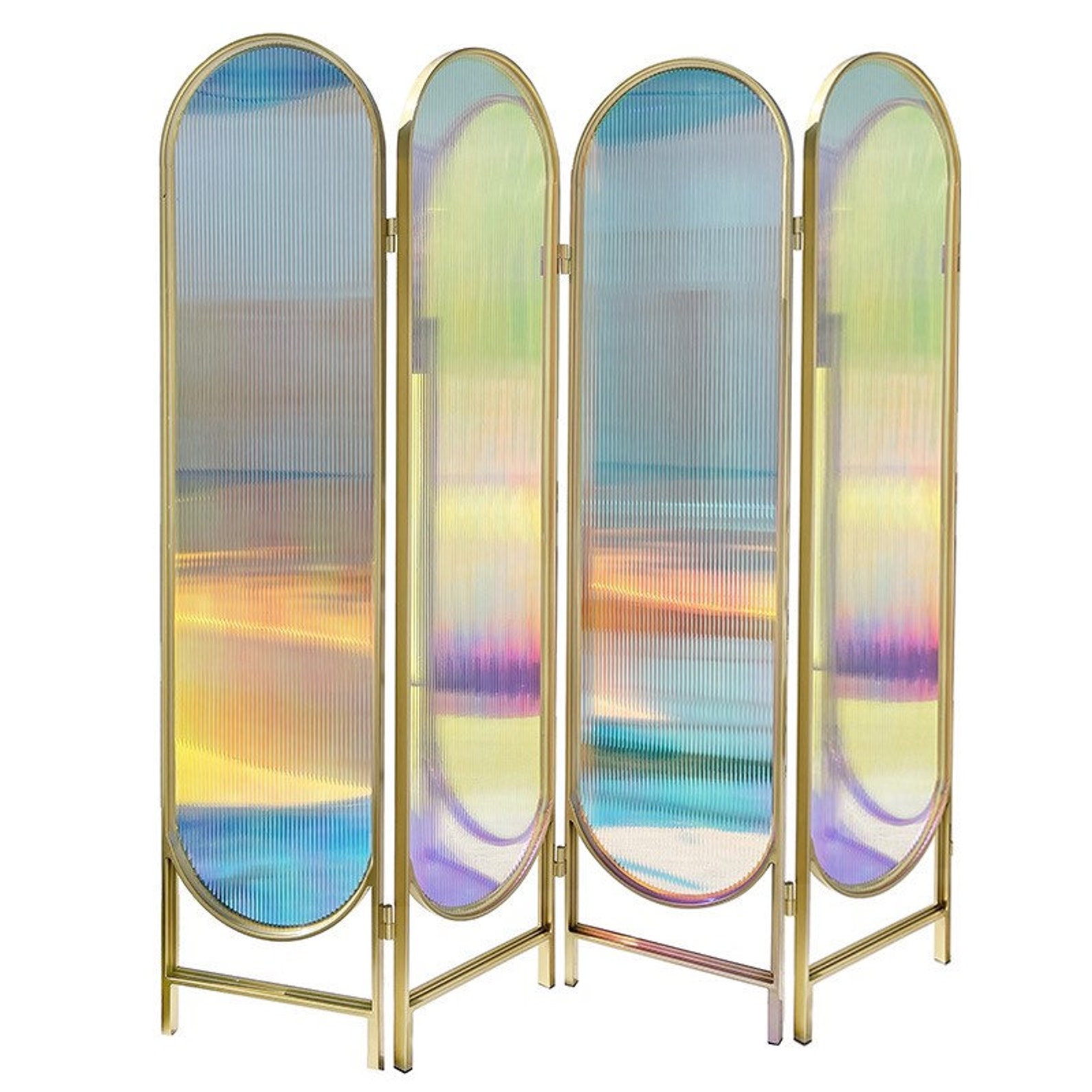 Dazzle Color Glass Screen/ Room Divider. Home Decor. - Etsy