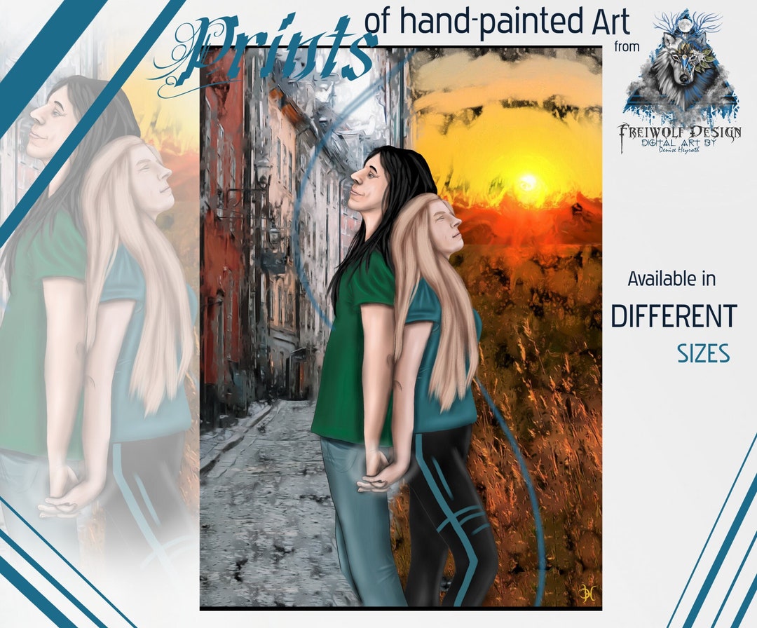 Mural Love Destiny Wall Art Wall Decoration Decoration Together Woman ...