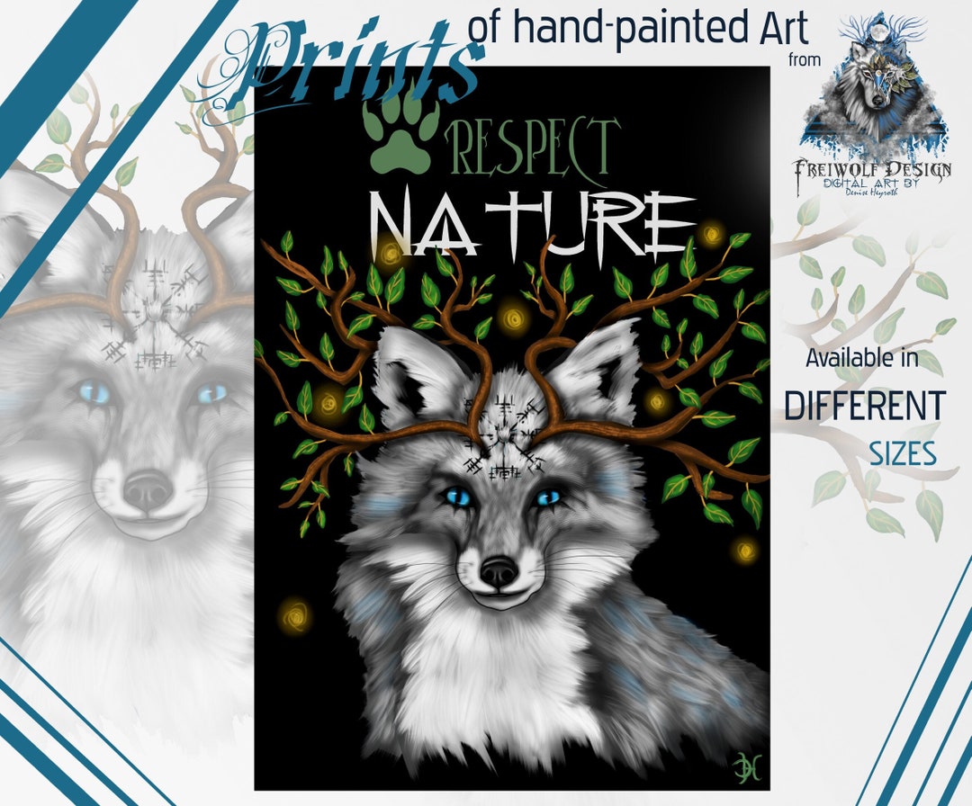 Wall Picture Fox Wall Art Wall Decoration Decoration Nature ...