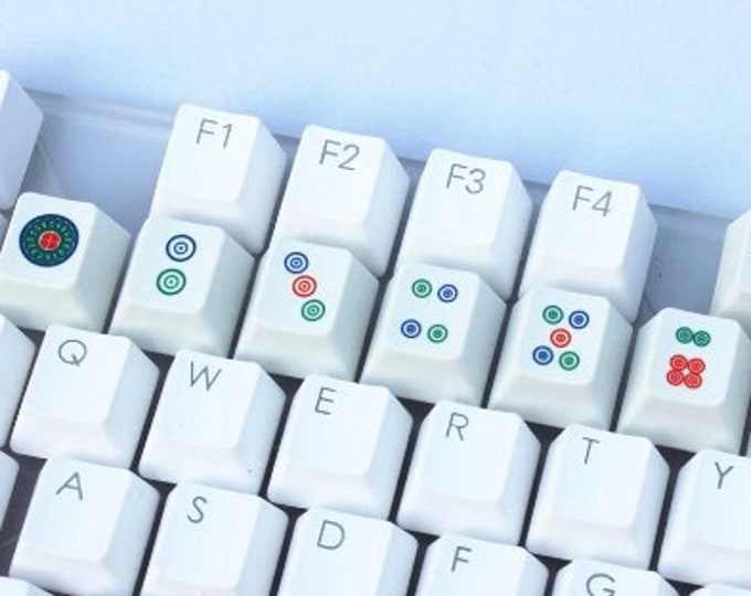 Mahjong OEM R4 PBT Dye Sub Keycap | Mechanical Keyboards | Keycap Set ...