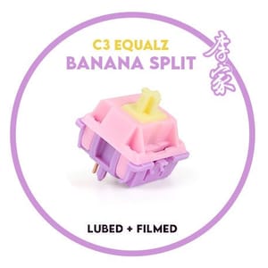 C3 Equalz Banana Split Linear Switches | Pre-lubed 62g Spring Switches ...