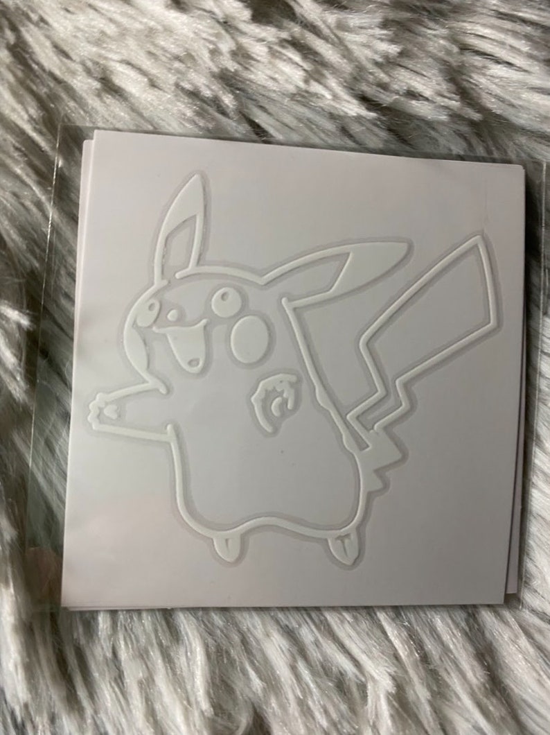 Pikachu Sticker Pokemon Vinyl Sticker Video Game Sticker - Etsy
