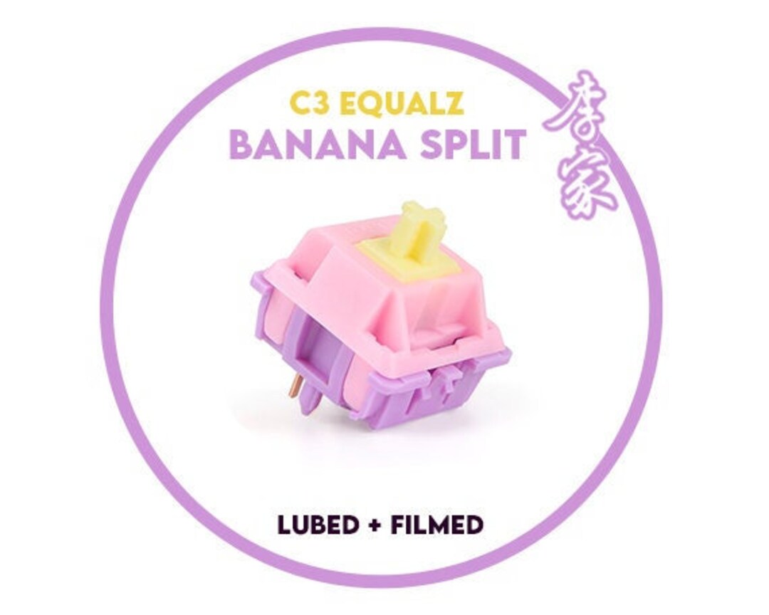 C3 Equalz Banana Split Linear Switches | Pre-lubed 62g Spring Switches ...