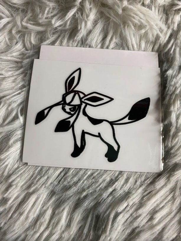 Glaceon Sticker Pokemon Vinyl Sticker Video Game Sticker - Etsy