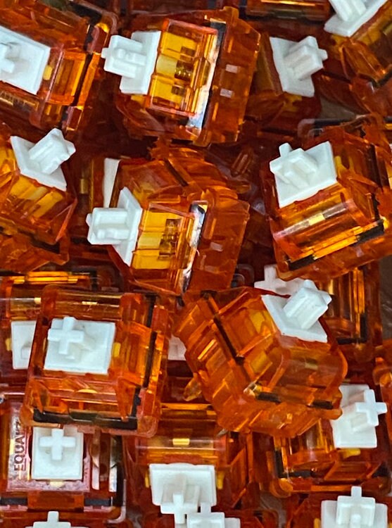 Creamsicle Switch Lubed and Filmed Switches Keyboard Switches Mechanical Keyboard Linear ...