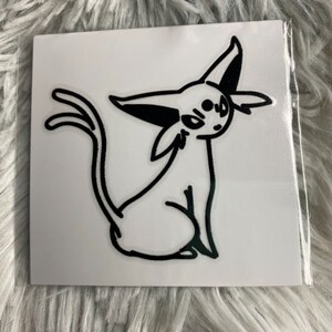 Espeon Sticker | Pokemon Vinyl Sticker | Video Game Sticker | Laptop ...