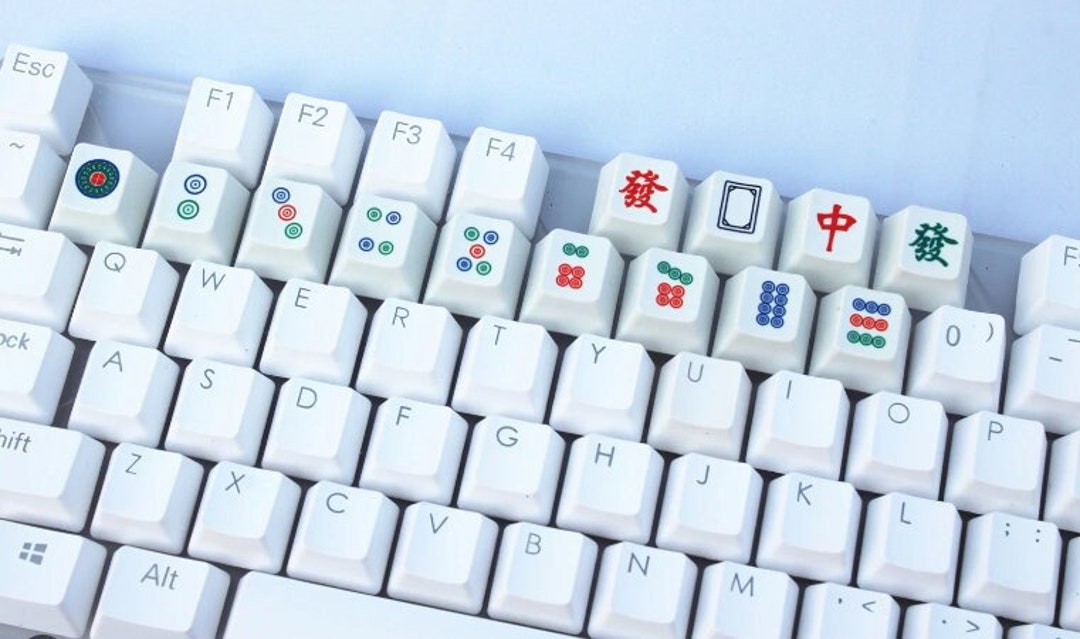 Mahjong OEM R4 PBT Dye Sub Keycap L Mechanical Gaming Keyboard L Custom ...