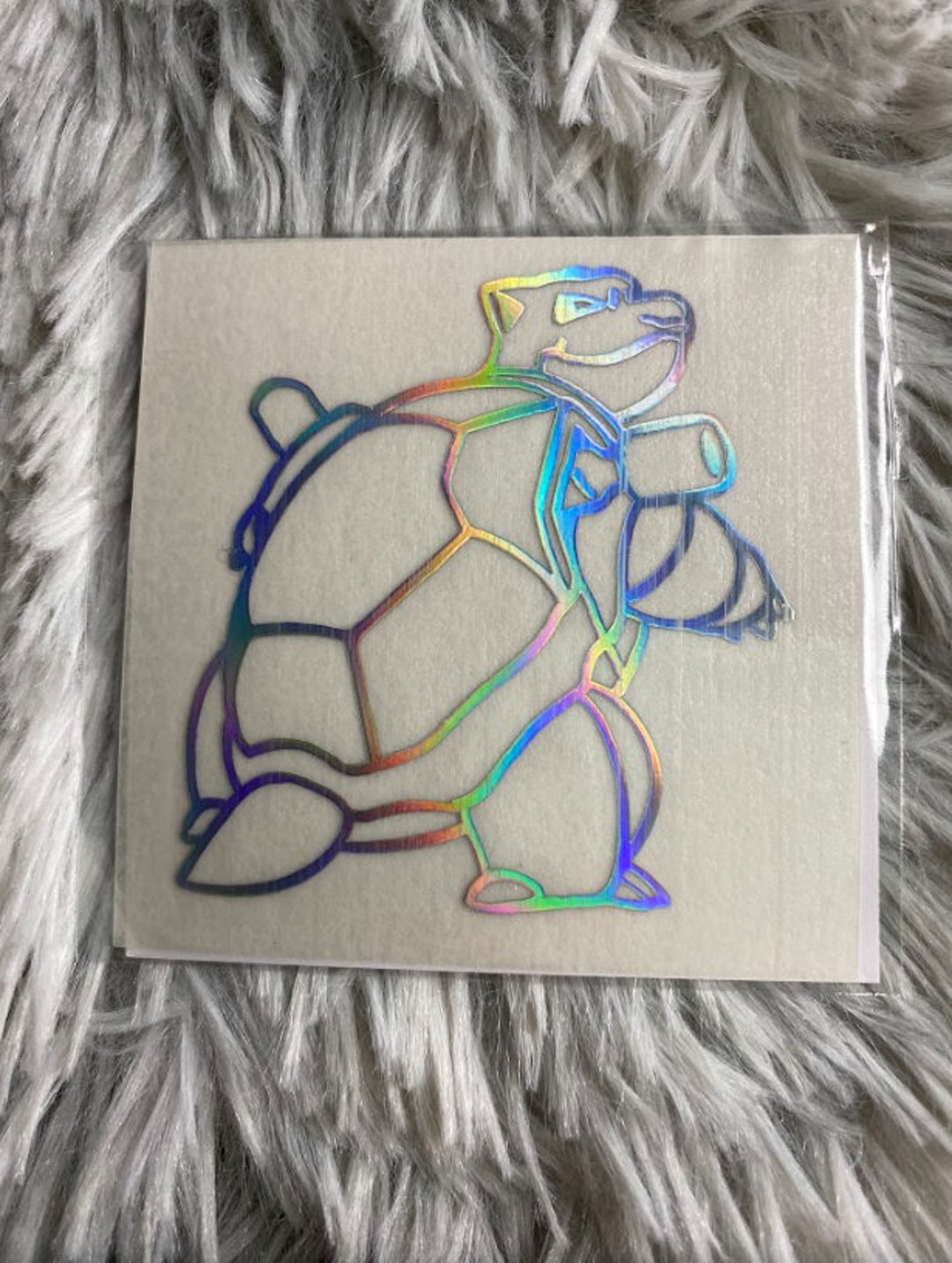 Blastoise Vinyl Sticker | Water-type Pokémon Decal | Durable ...