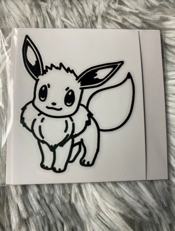 Eevee Sticker Pokemon Vinyl Sticker Video Game Sticker Laptop Sticker ...