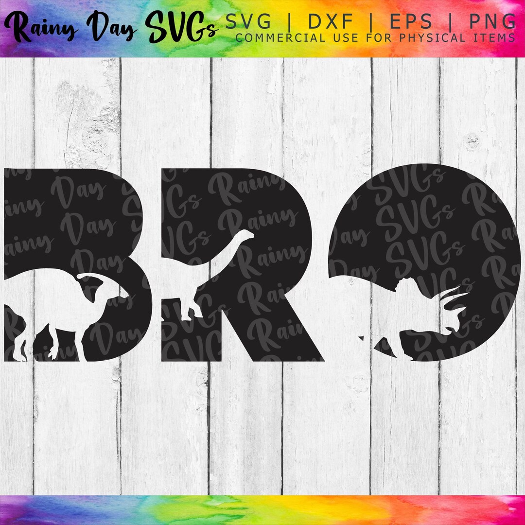 Bro Dinosaur SVG, Dinosaur Birthday Svg, DIGITAL DOWNLOAD, One Dinosaur ...