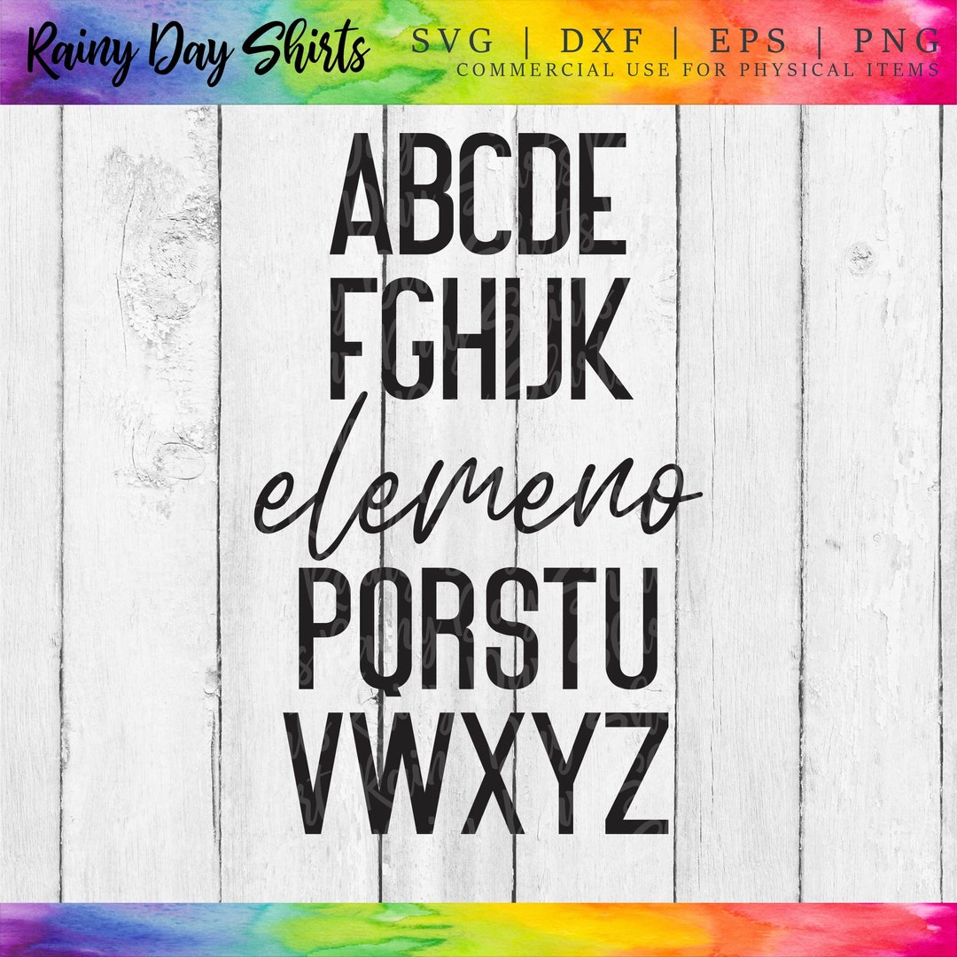 Elemeno SVG, Back to School Svg, DIGITAL DOWNLOAD, Abc Elemeno Svg ...