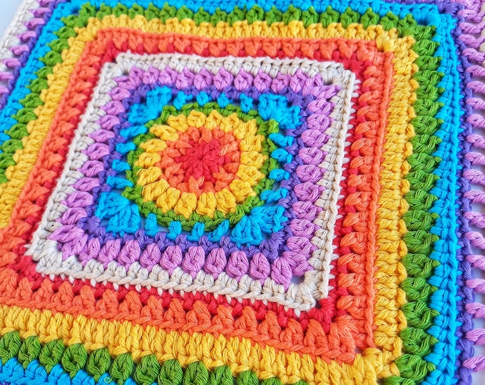 Patience | Crochet Granny Square Pattern, Crochet Squares Pattern ...