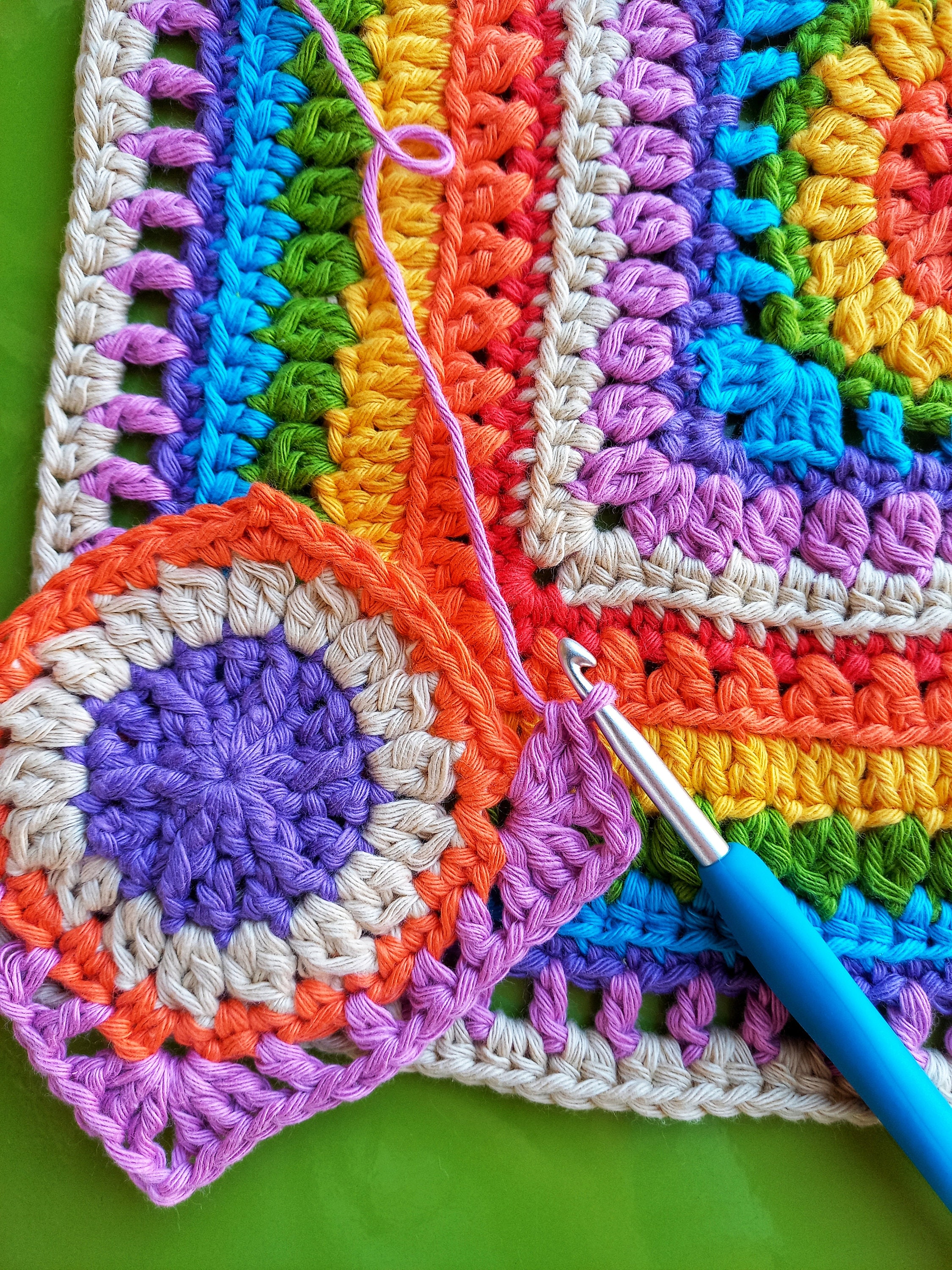Patience | Crochet Granny Square Pattern: Colorful Modern Design (PDF ...