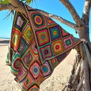 Geometric Crochet Granny Square Pattern: Intermediate Level (US Terms ...