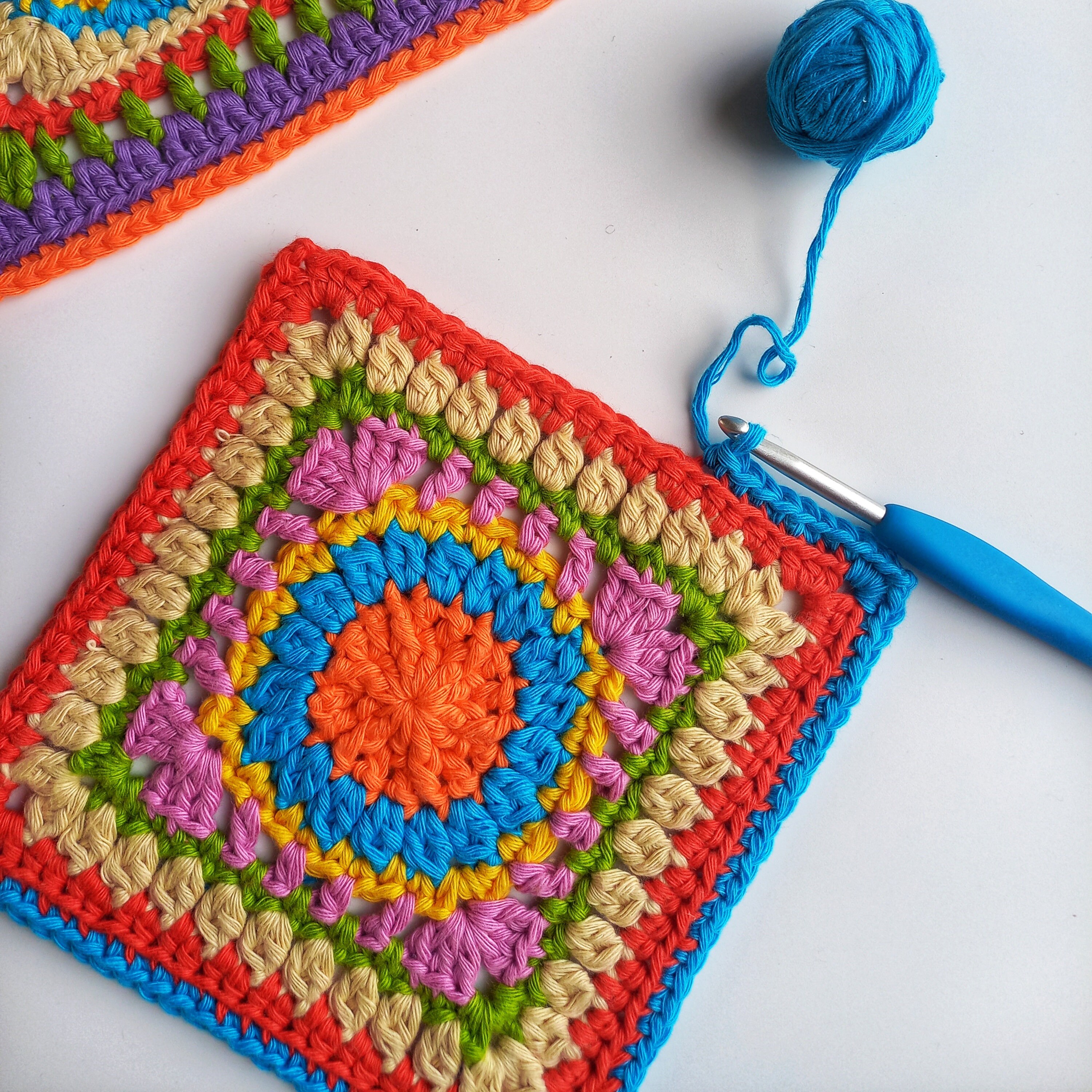 Patience | Crochet Granny Square Pattern: Colorful Modern Design (PDF ...