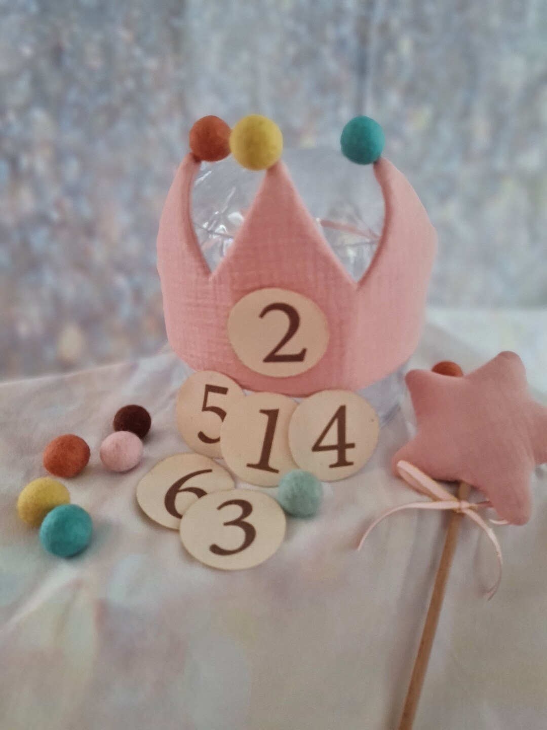 Birthday Crown With Name for Baby and Child's Birthdays | Fabric Crown ...