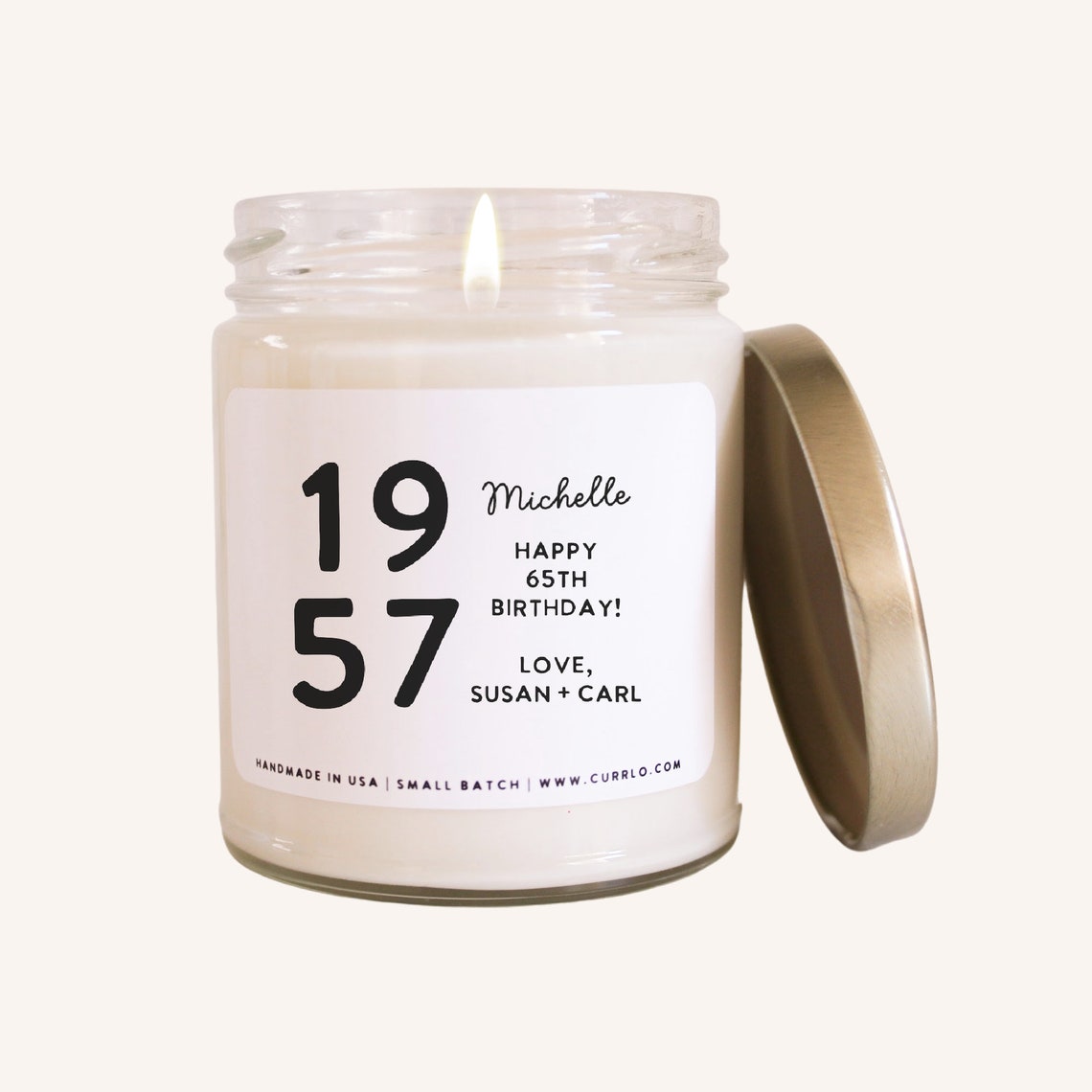 30th Birthday Candle Personalized Birthday Gift Candle - Etsy