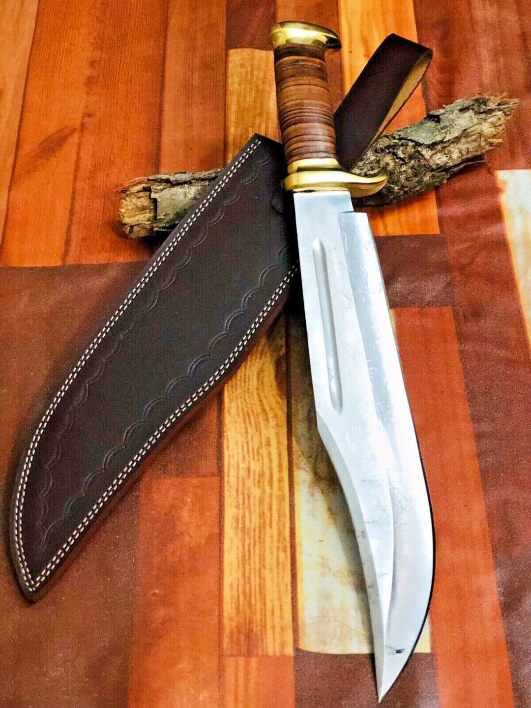 Handmade D2 Polishing Blade Bowie Knife Best for Hunting - Etsy