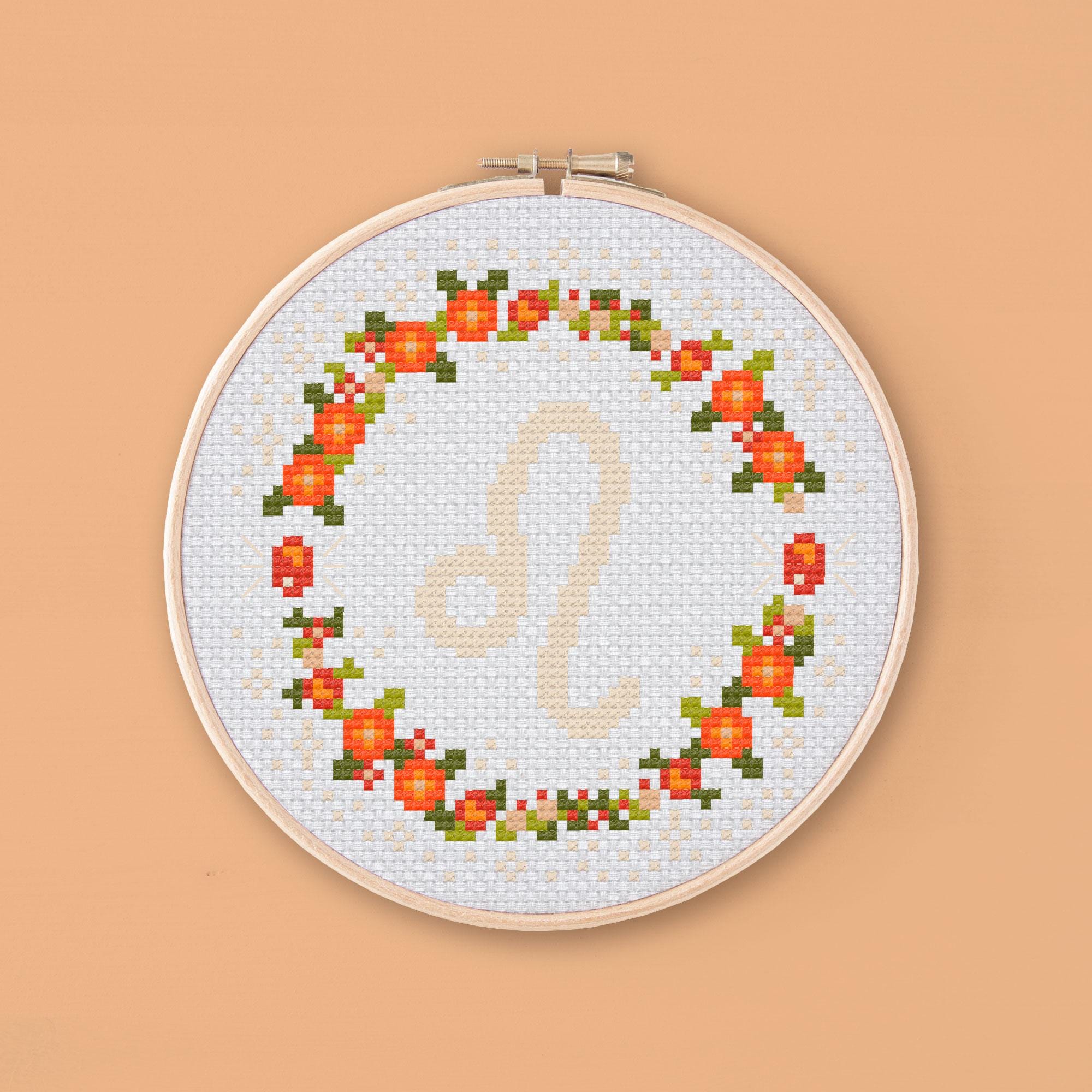 Leo Zodiac Cross Stitch Pattern: Gothic Horoscope DIY (PDF Pattern) - Etsy