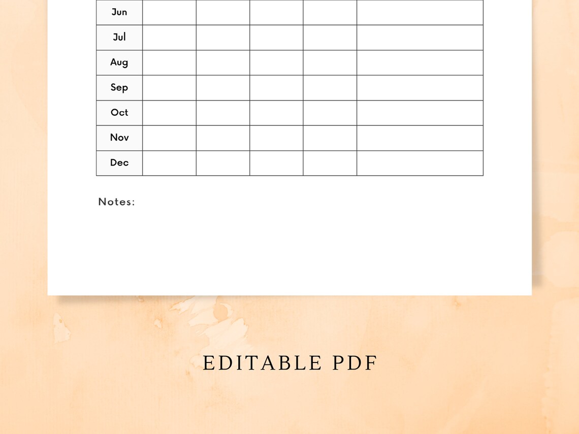 Rent Payment Ledger, Printable Rent Payment Tracker, Rental Payment Log ...