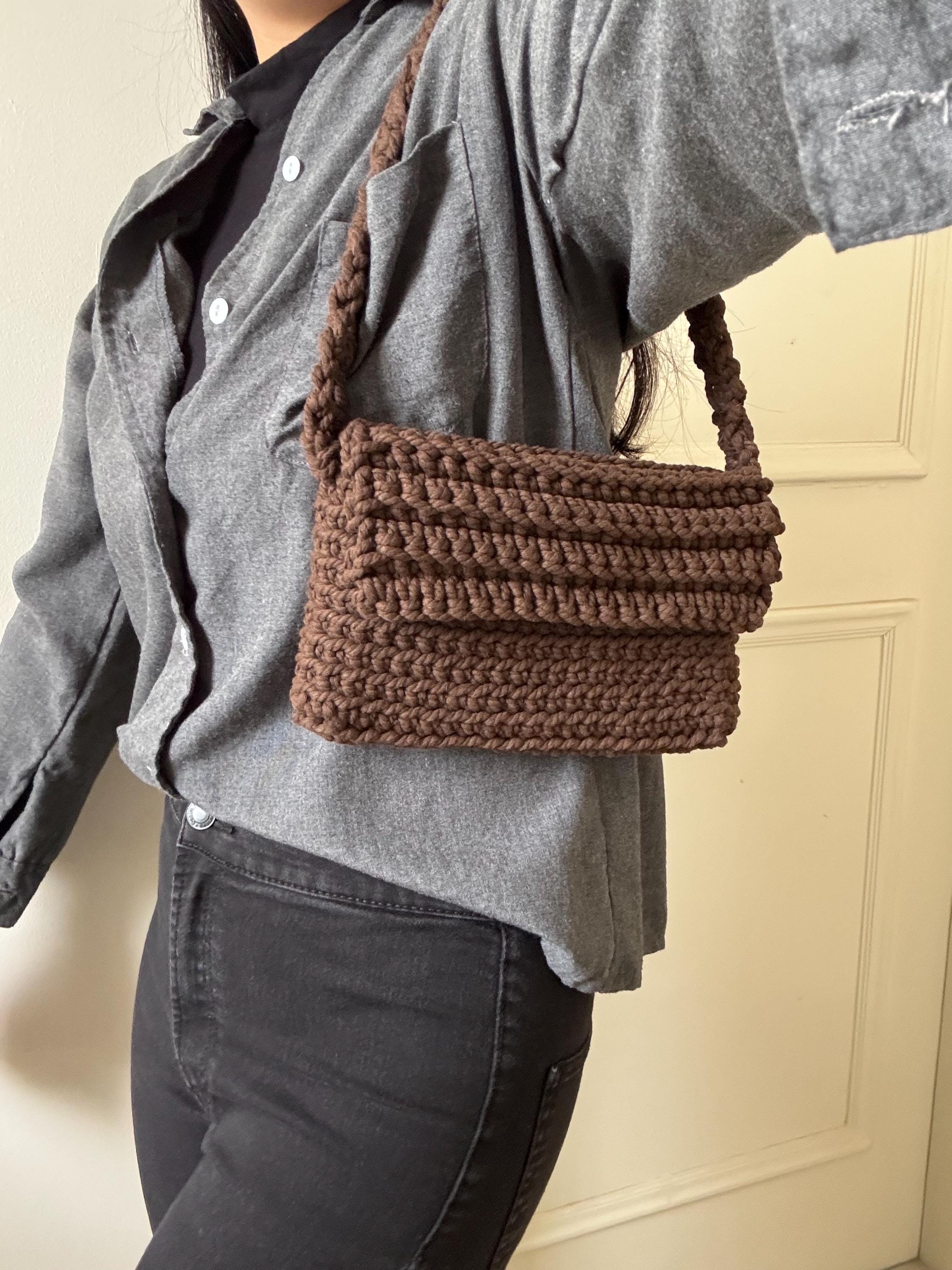 Aster Crochet Shoulder Bag With Flap Easy Pattern Handmade by Ocavve ...
