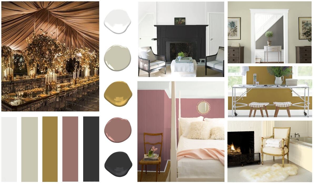 Prepackaged Paint Palette - Glam - Luxe - Glam/ Luxury Color Palette ...