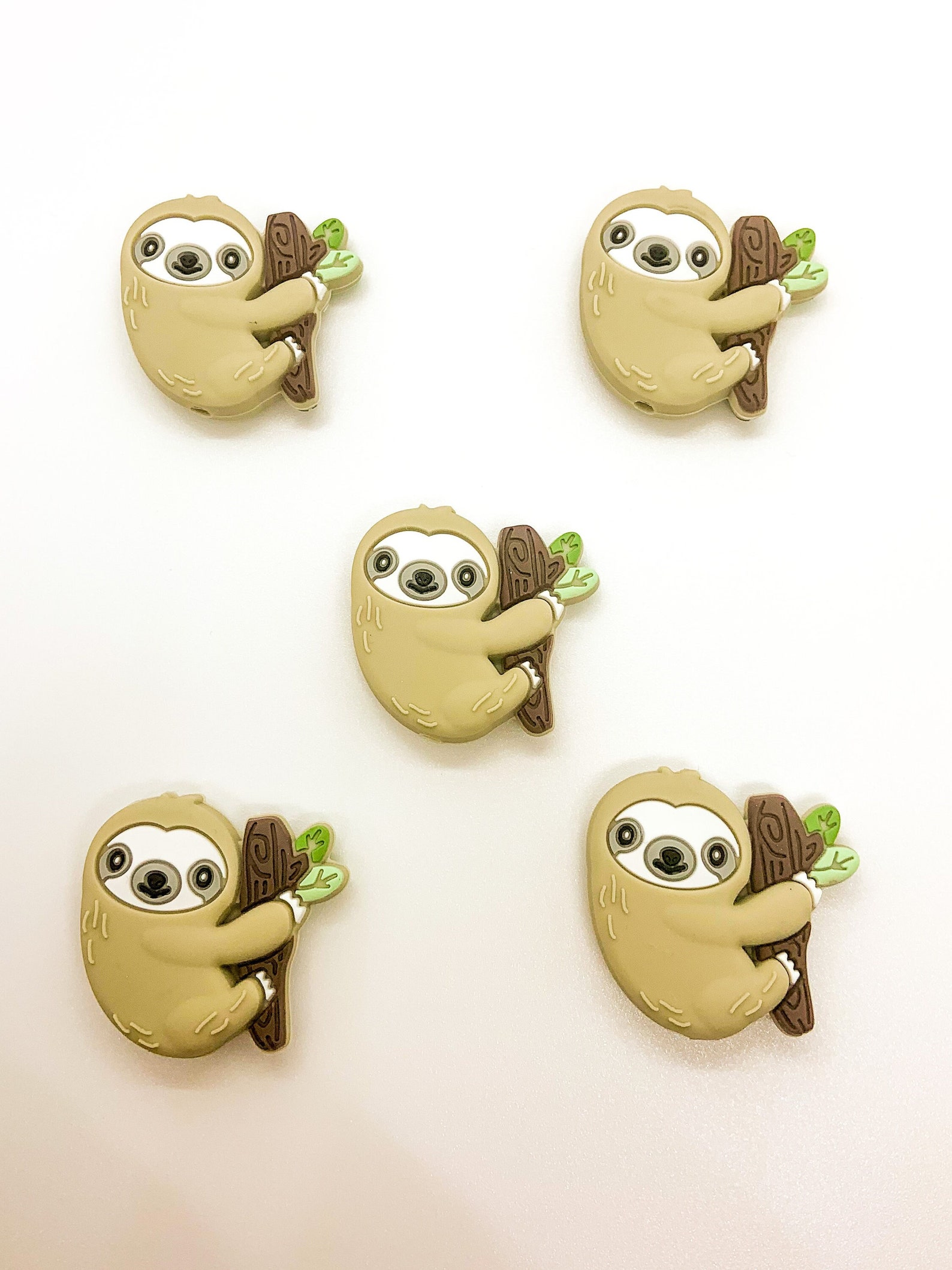 Sloth silicone bead food grade DIY | Etsy