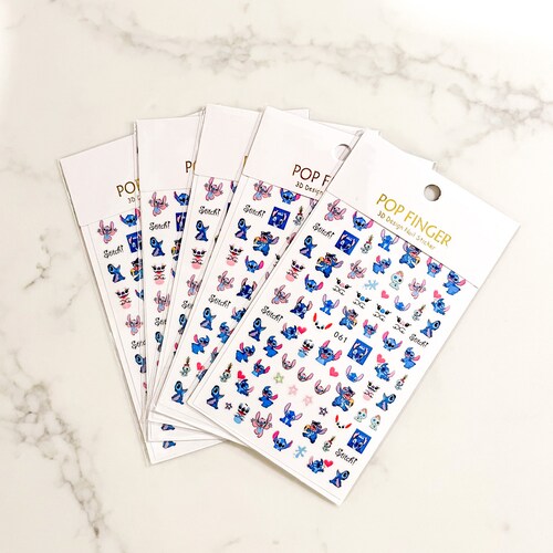 Stitch Nail Decals Waterslide Decals Nail Art Nail - Etsy