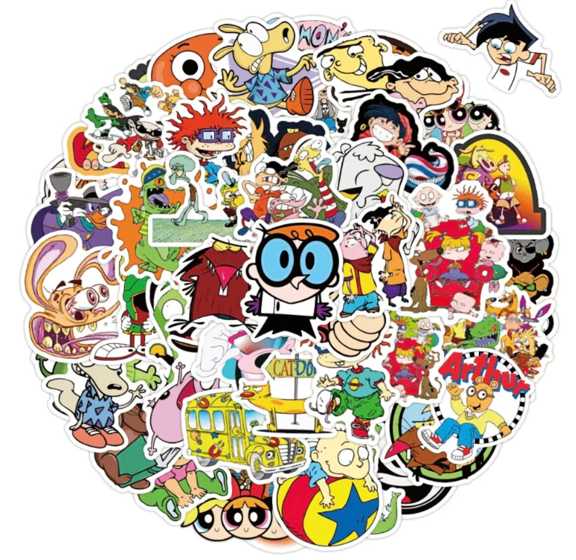 Classic 90's Cartoon Stickers - Etsy
