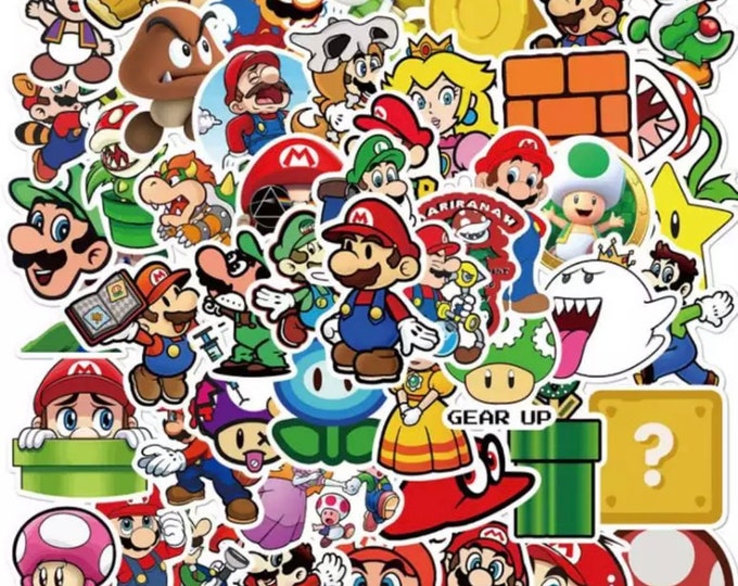 Mario Stickers - Etsy