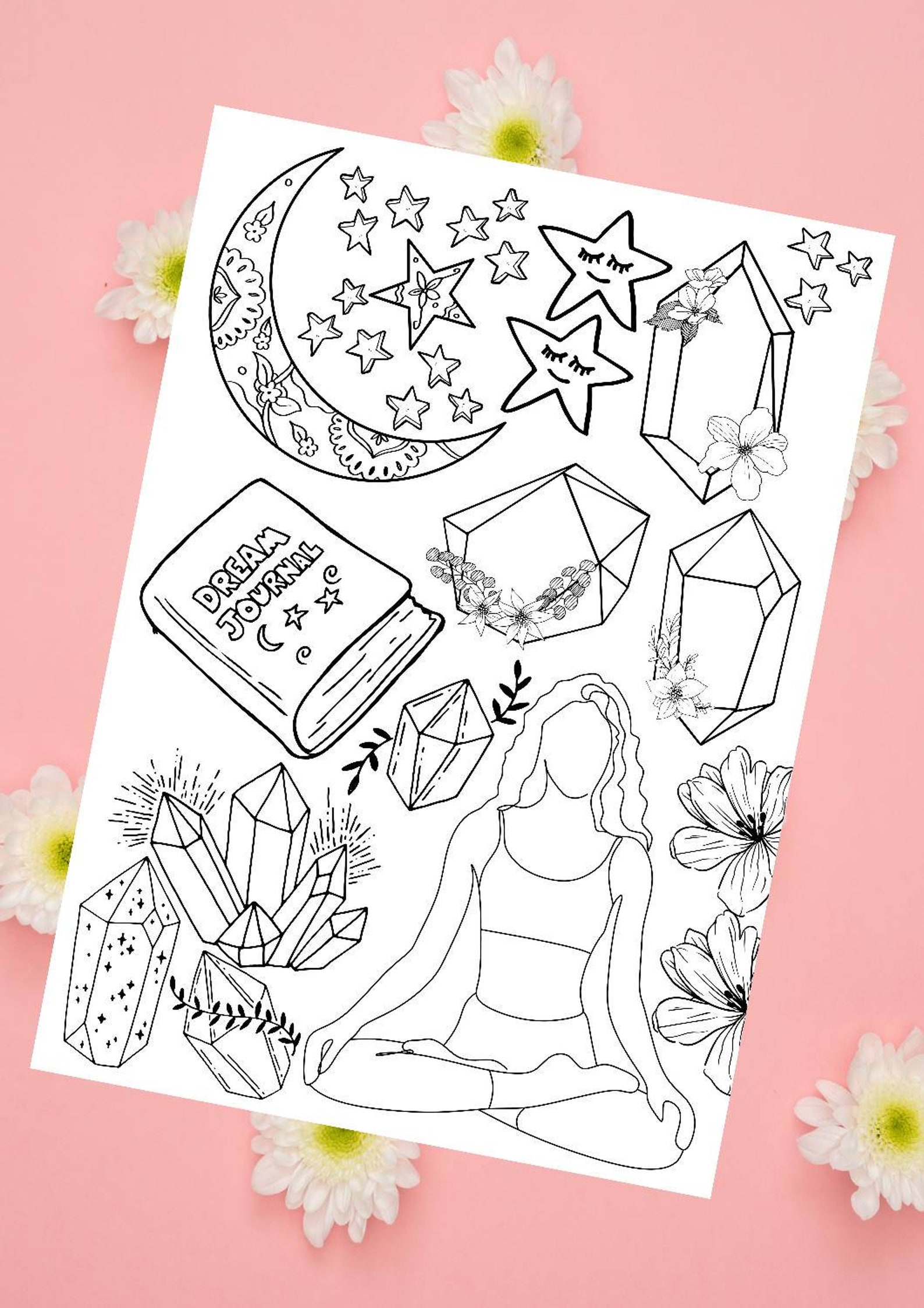 Spiritual Coloring Pages | Magical Coloring Pages | Witchy Coloring ...