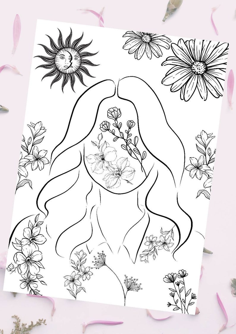 Spiritual Coloring Pages | Magical Coloring Pages | Witchy Coloring ...