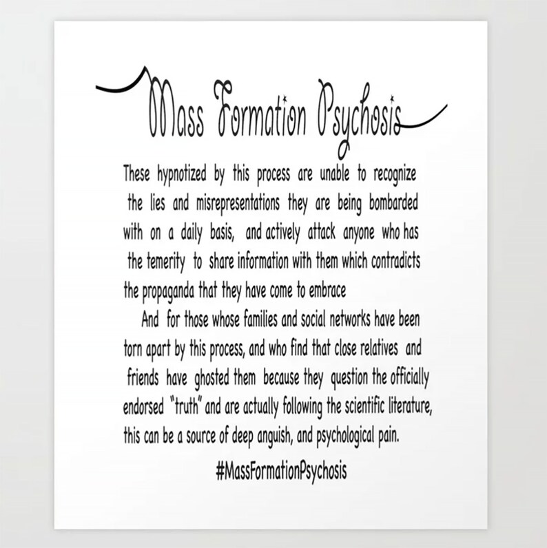 Printable Digital Download Mass Formation Psychosis of Crowd - Etsy