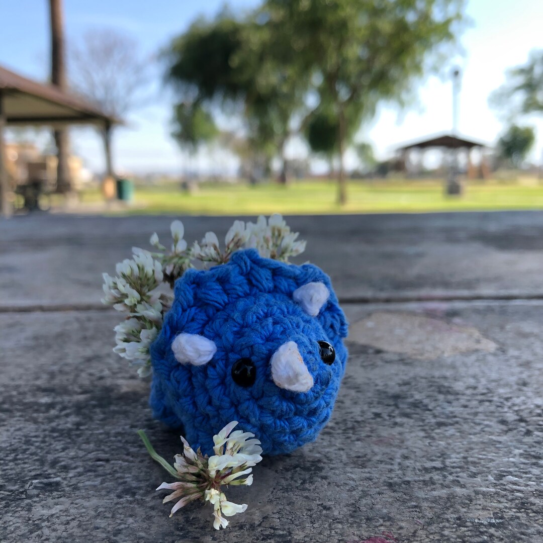 Crochet Dinosaur Keychain - Etsy