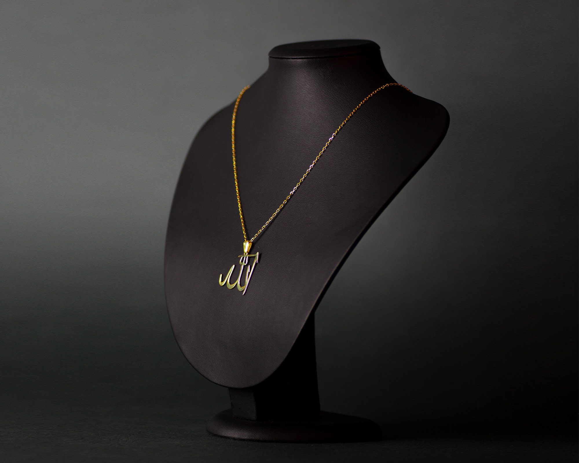 Allah Necklace Gold Plated Islamic Necklace 925 Sterling - Etsy