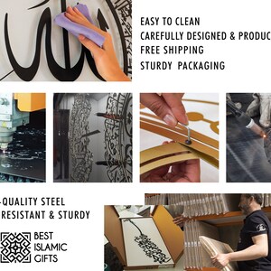 Eat & Drink, but Do Not Waste Metal Islamic Wall Art, Islamic Home ...