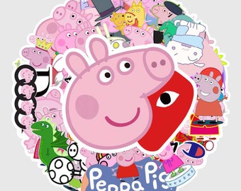 Peppa Pig Stickers - Etsy UK