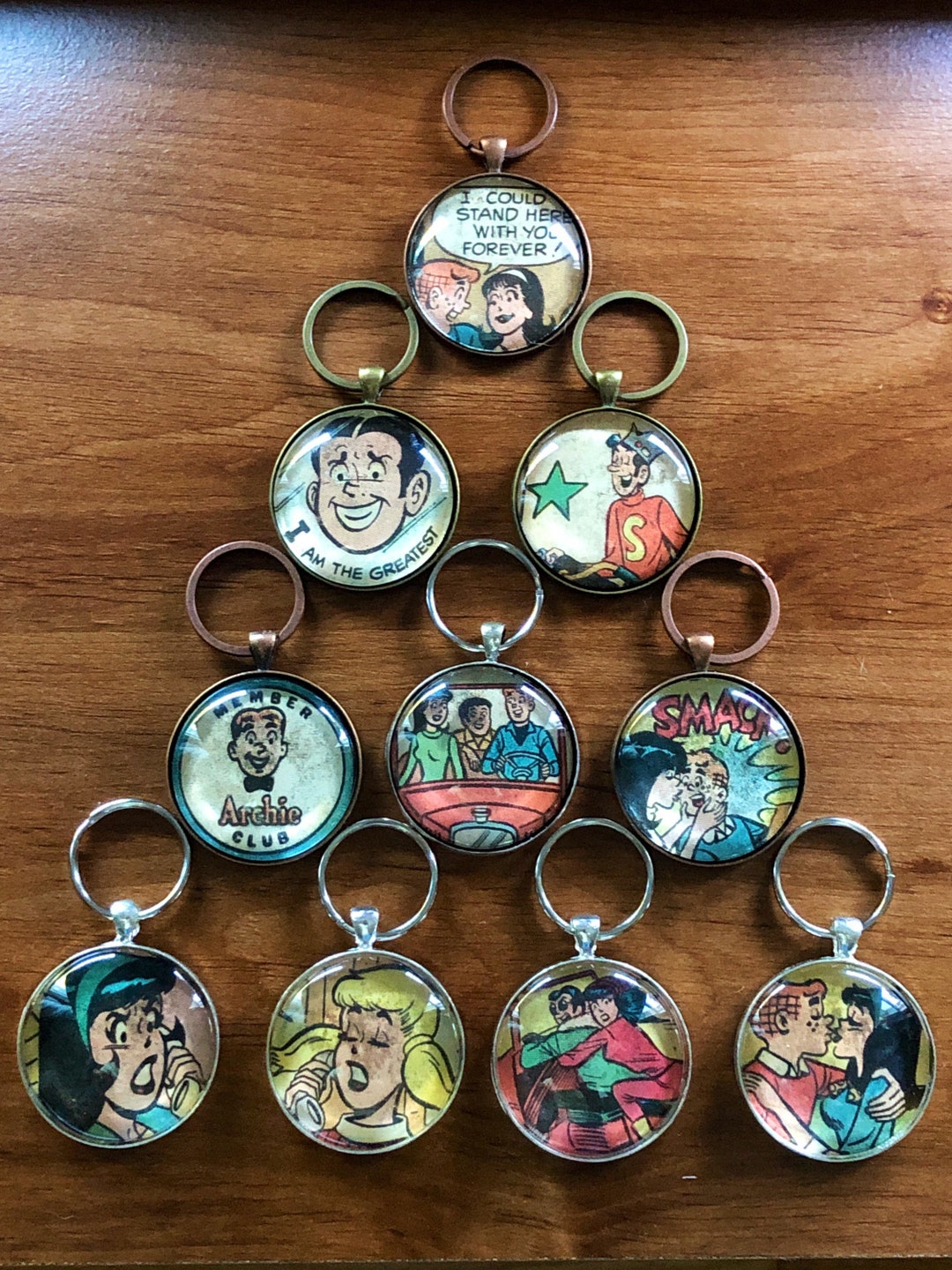 Vintage Archie Comic Keychains - Etsy